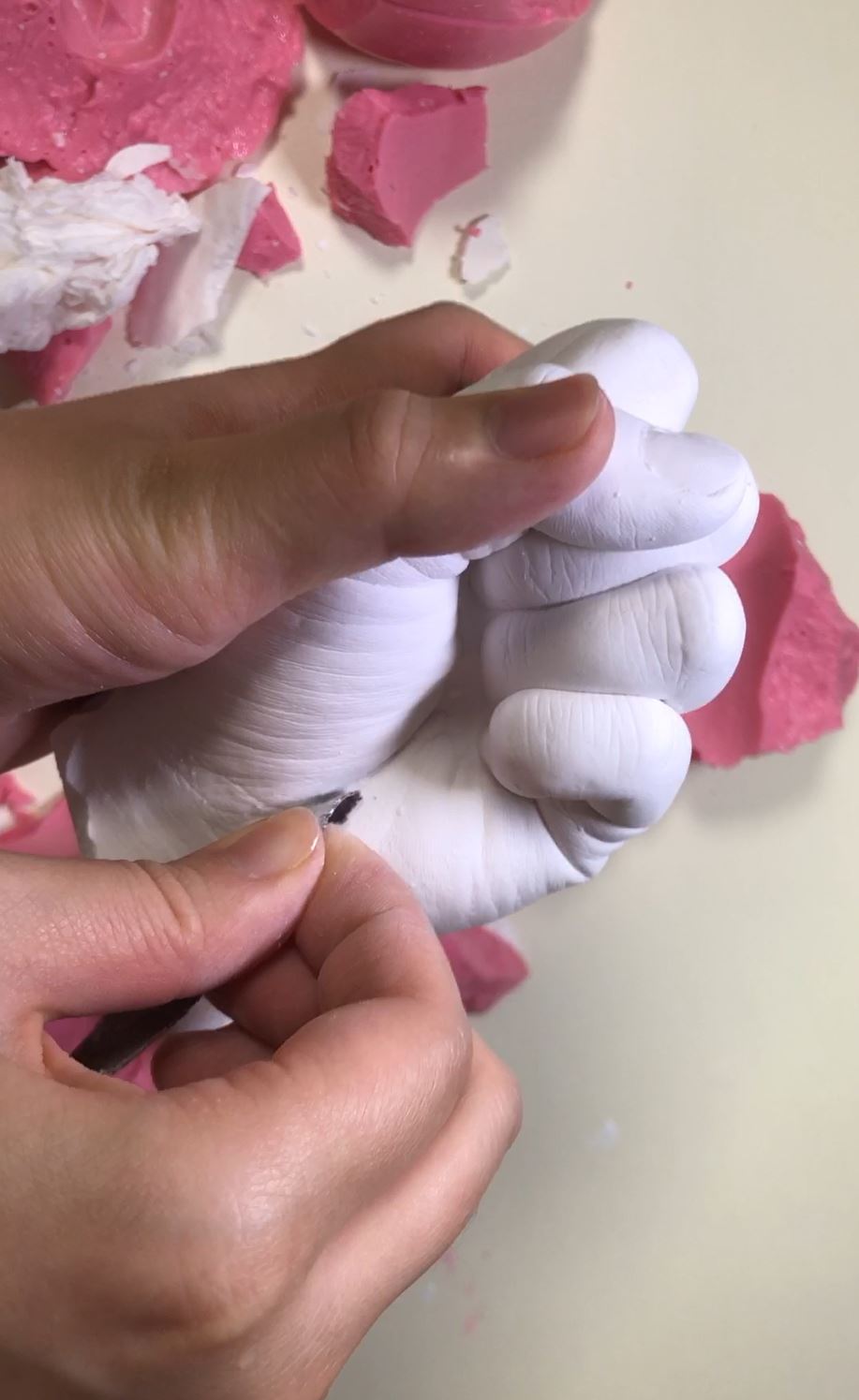 Lifecasting a Hand with Alginate – Design Media Arts Fabrication and ...